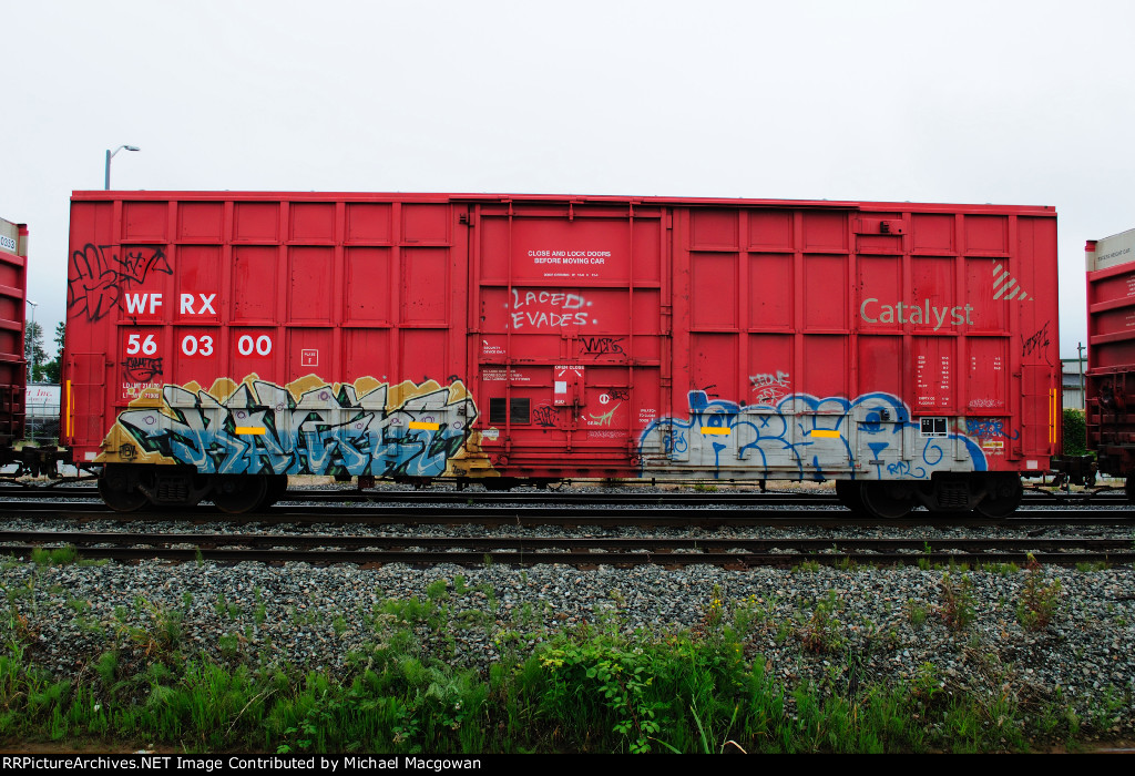 WFRX 560300 50-6 ft (6275 cu ft) Single Door Excess Height Boxcar (side A)